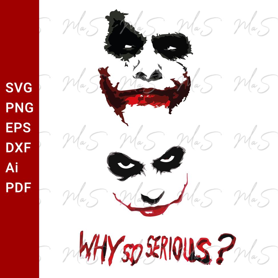 JOKER Bundle Svg | Why so Serious? Svg | Joker Smile | Joker Loughing ...