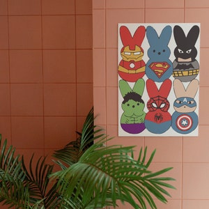 Easter Superhero Svg | Easter Peeps Svg | Easter Bunny Superheroes ...