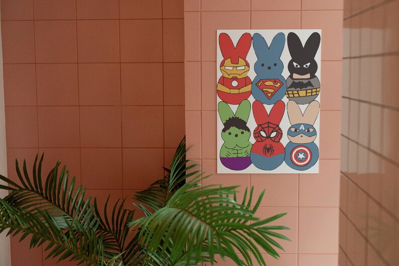 Easter Superhero Svg | Easter Peeps Svg | Easter Bunny Superheroes ...