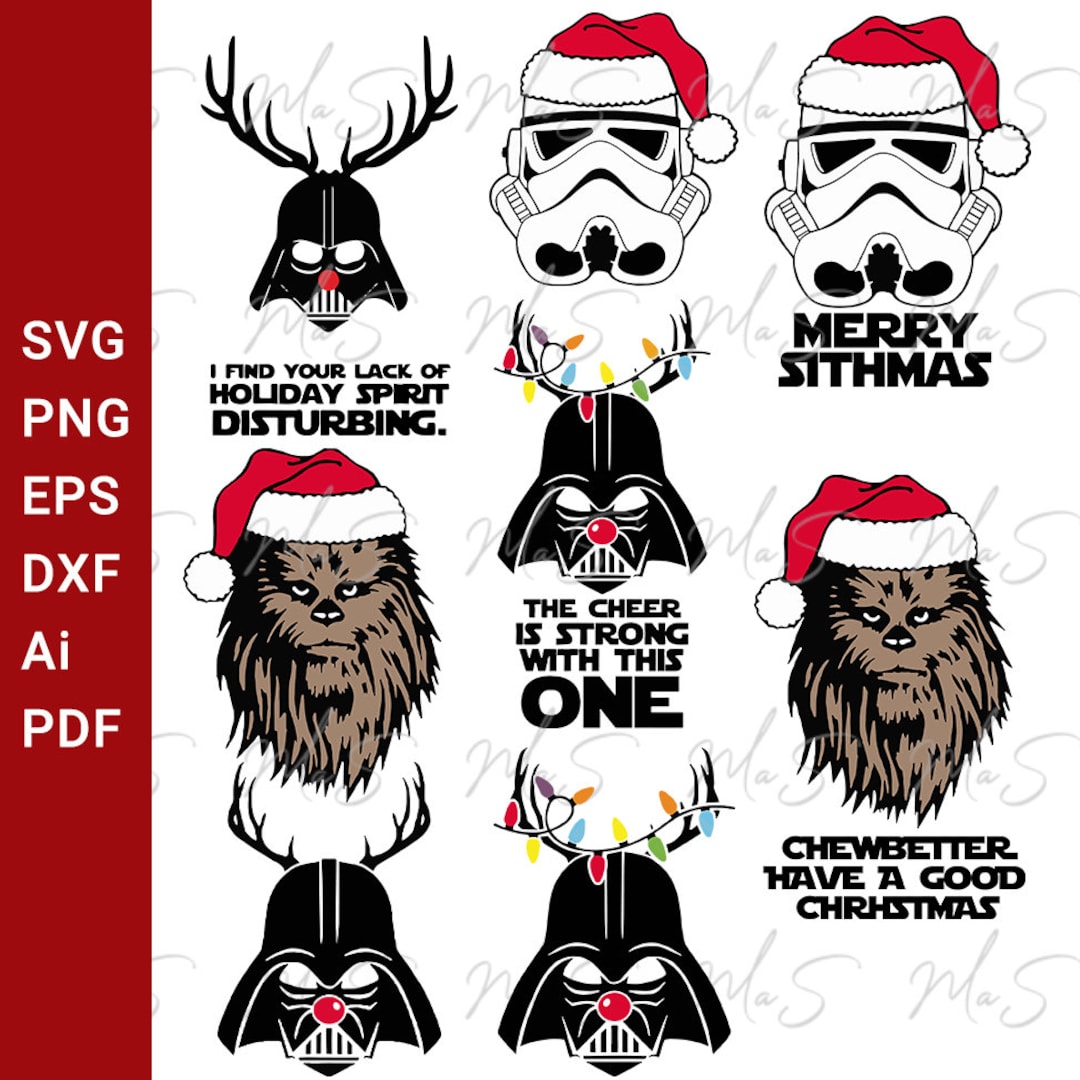 STAR WARS CHRISTMAS Bundle Svg | Merry Sithmas Svg | Star Wars Tshirt ...