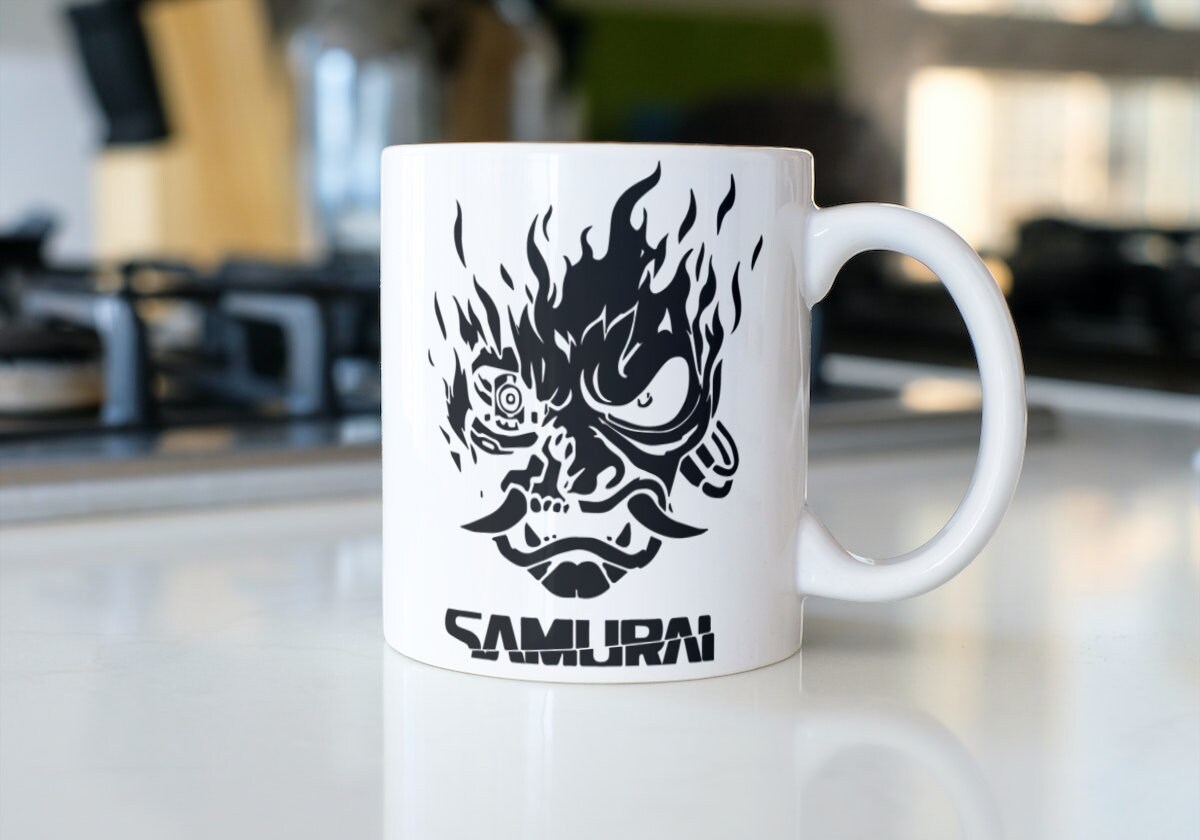 CYBERPUNK SAMURAI Black Svg || Cyberpunk 2077 Svg || Cyberpunk Samurai ...