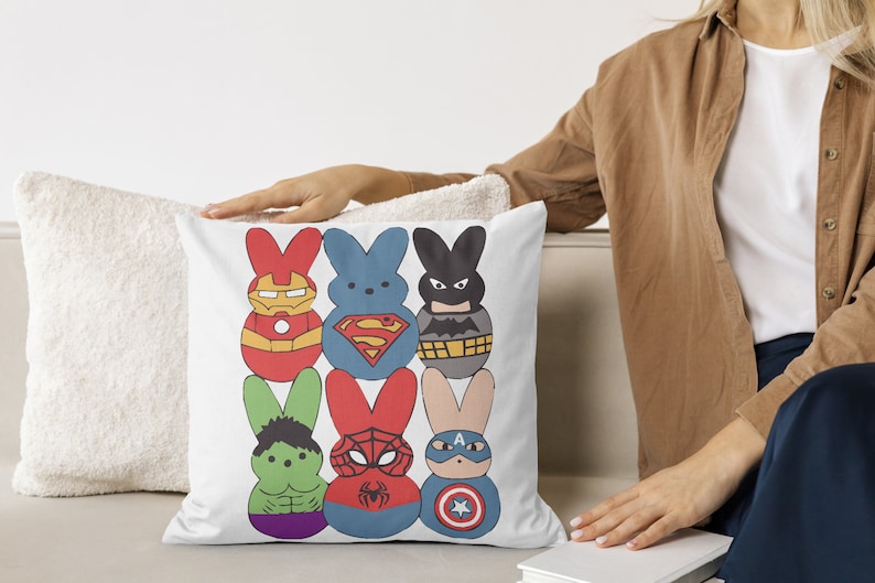 Easter Superhero Svg | Easter Peeps Svg | Easter Bunny Superheroes ...