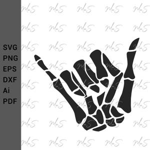 Sketelton Hands Svg | Halloween Bundle | Skull Skeleton Hand Clipart ...