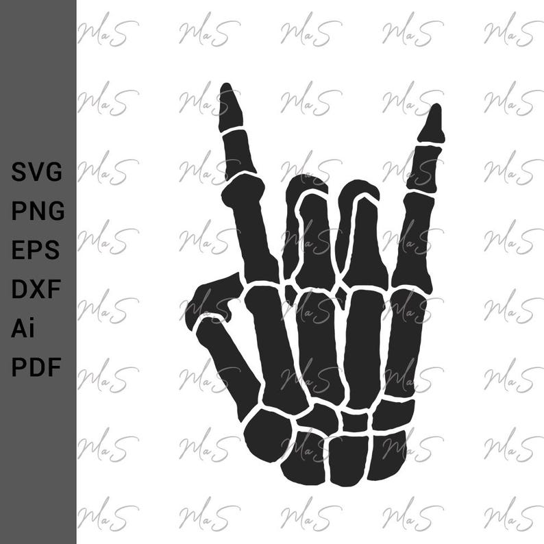 Sketelton Hands Svg | Halloween Bundle | Skull Skeleton Hand Clipart ...