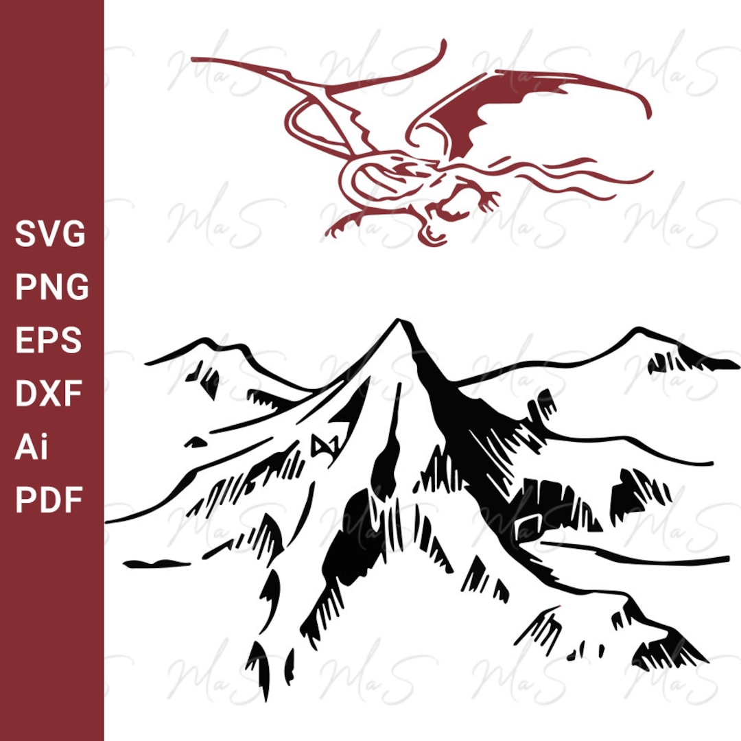 LONELY MOUNTAIN || Lord of the Rings Tshirt Svg || Lotr Trilogy Svg ...