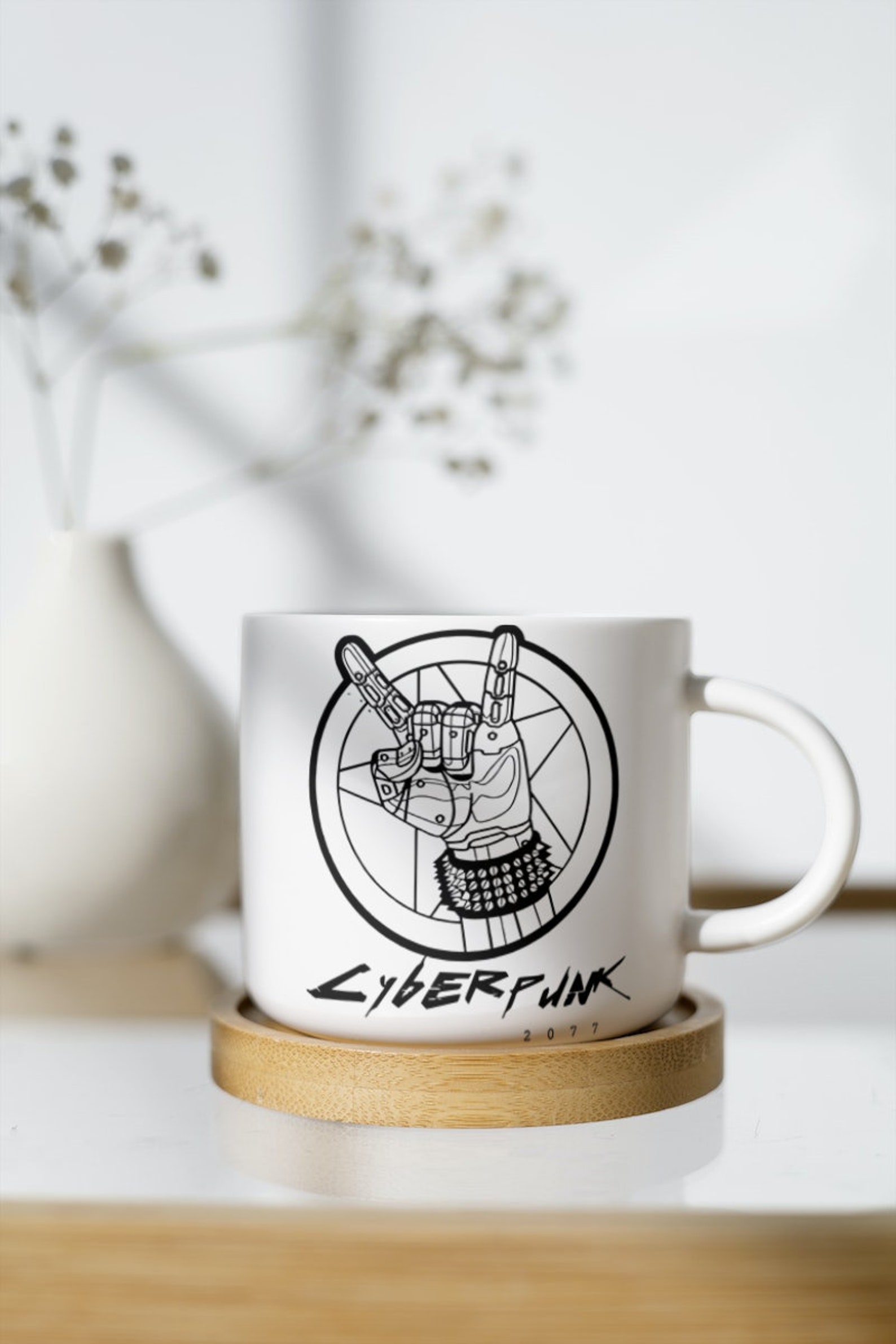 CYBERPUNK 2077 // Johnny Silverhand LOGO // Black and White // Instant ...