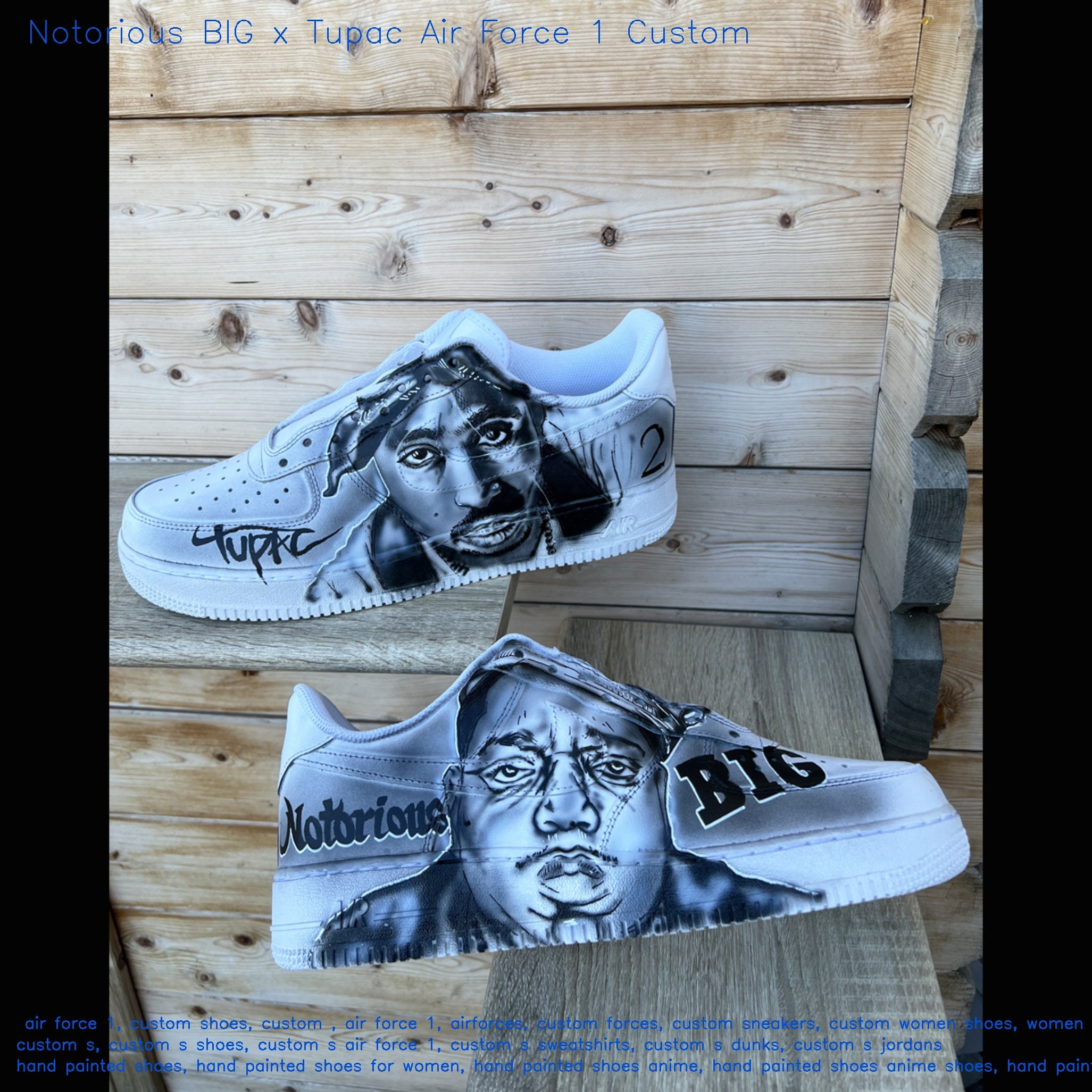 Notorious Big X Tupac Air Force 1 Custombuy Now: Luxetsy.com/pu-1483 ... Notorious Big X Tupac Air Force 1 Custombuy Now: Luxetsy.com/pu-1483 ...