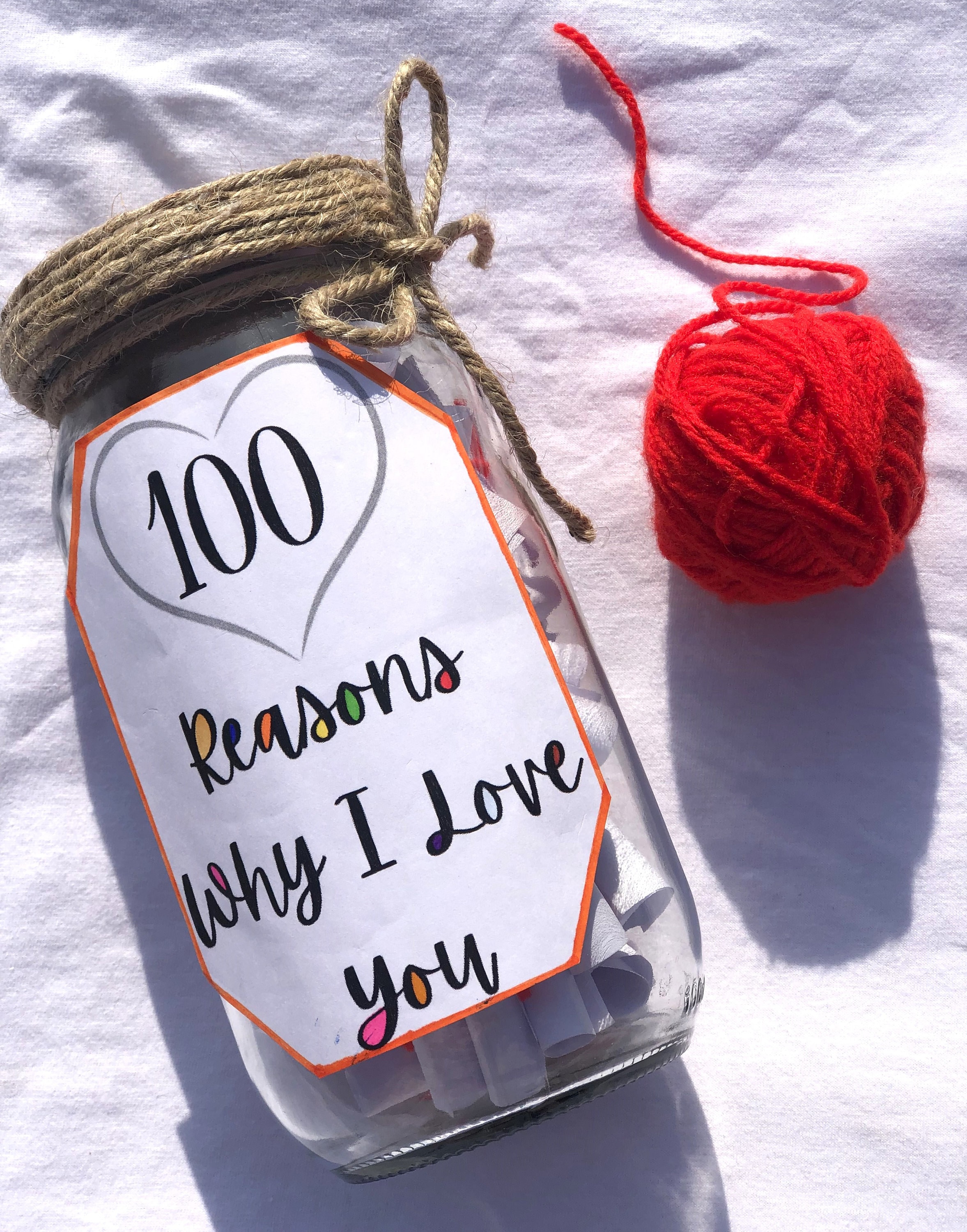 52 Reasons Why I Love You Jar,100 Message Filled Mason Jar, Love Notes ...