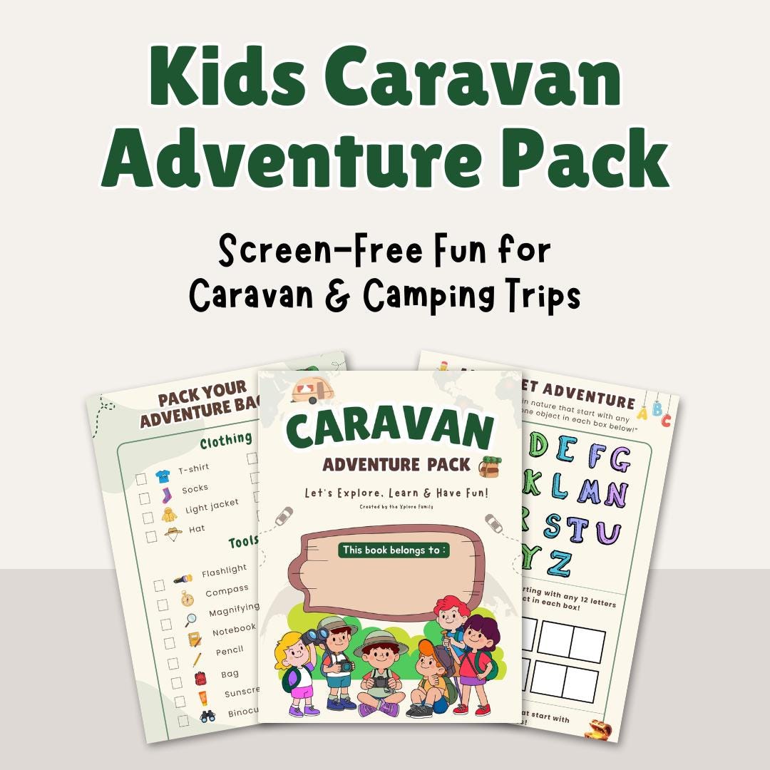 Kids Caravan Adventure Activity Pack - Etsy