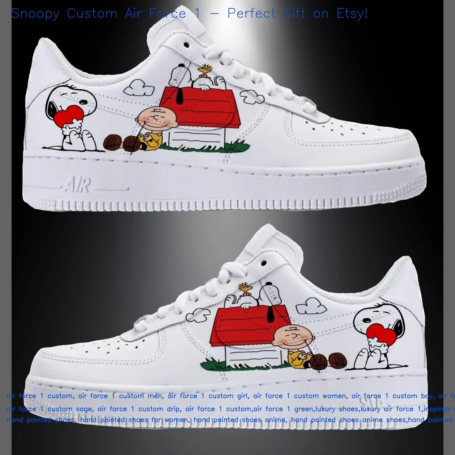 Snoopy Custom Air Force 1 Perfect Gift on Etsybuy - Etsy