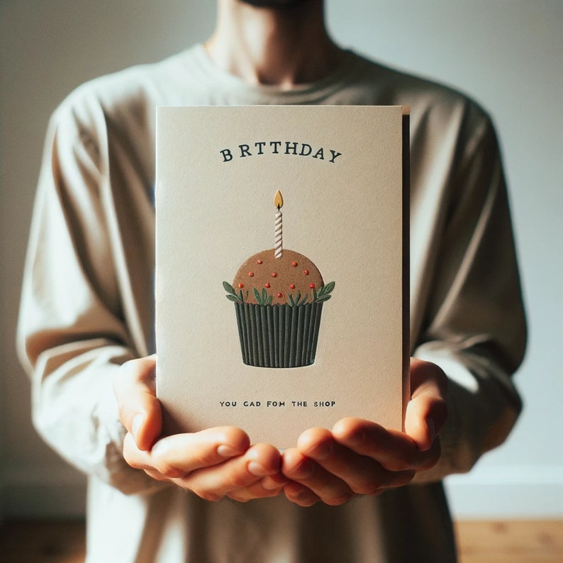 Handcrafted Birthday Card With Original Poem - Personalized Elegant ...