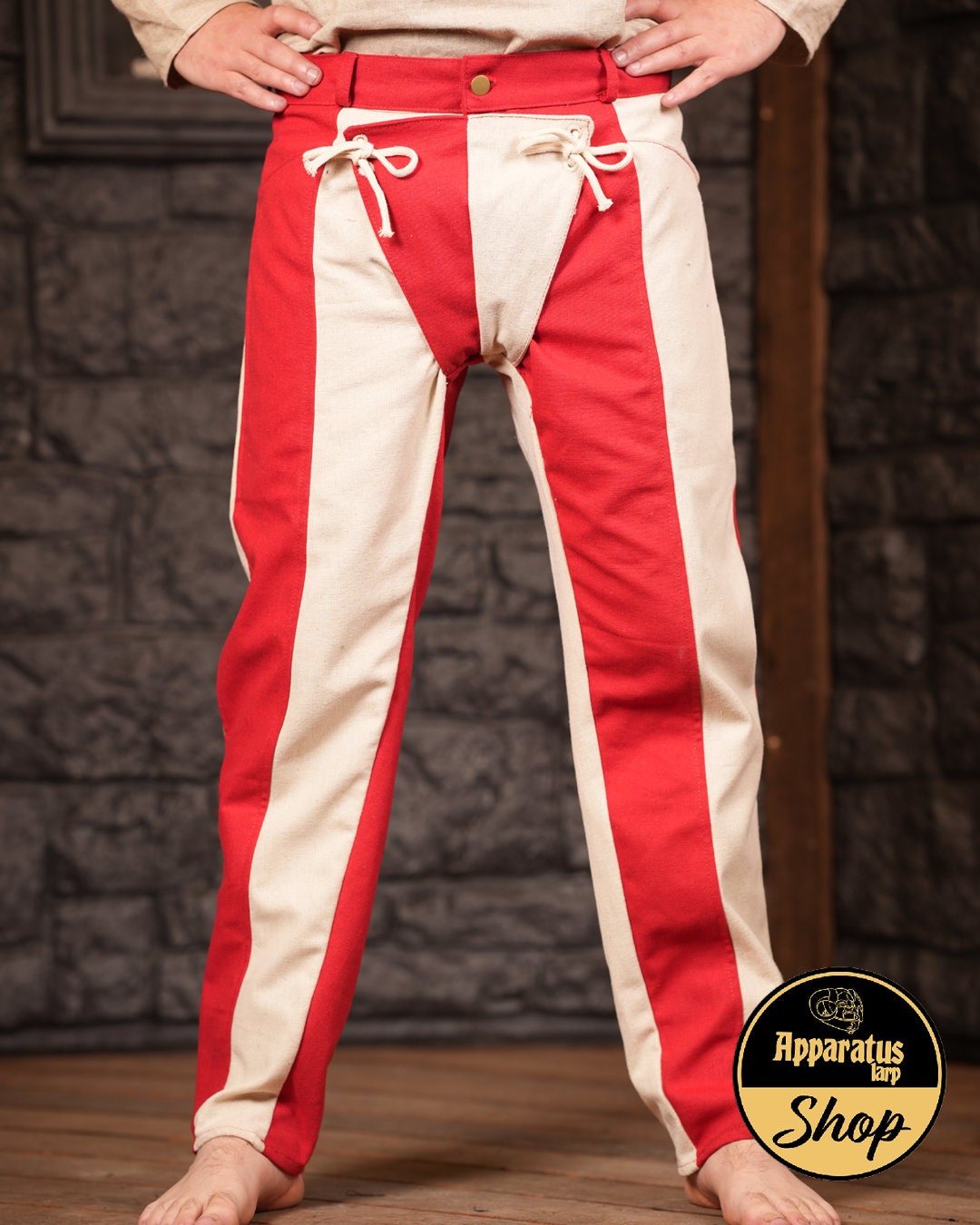 Landsknecht Trousers Imperialis Red/natural - Etsy