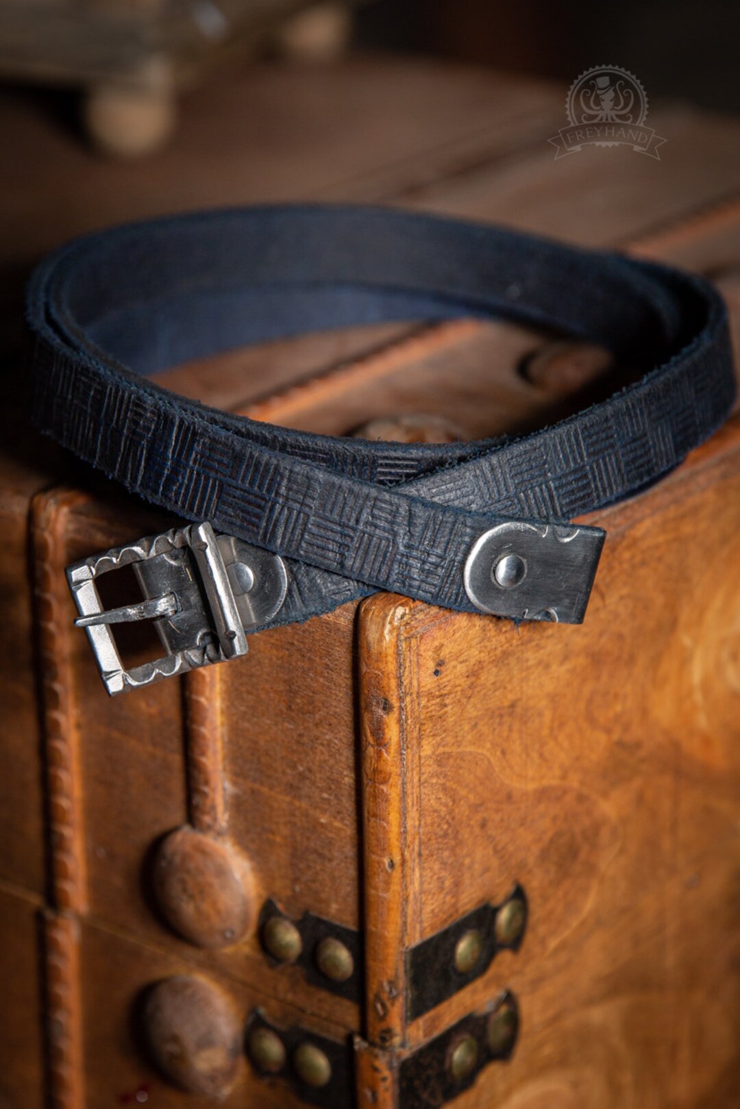Decorated Belt Anselm Black - Etsy