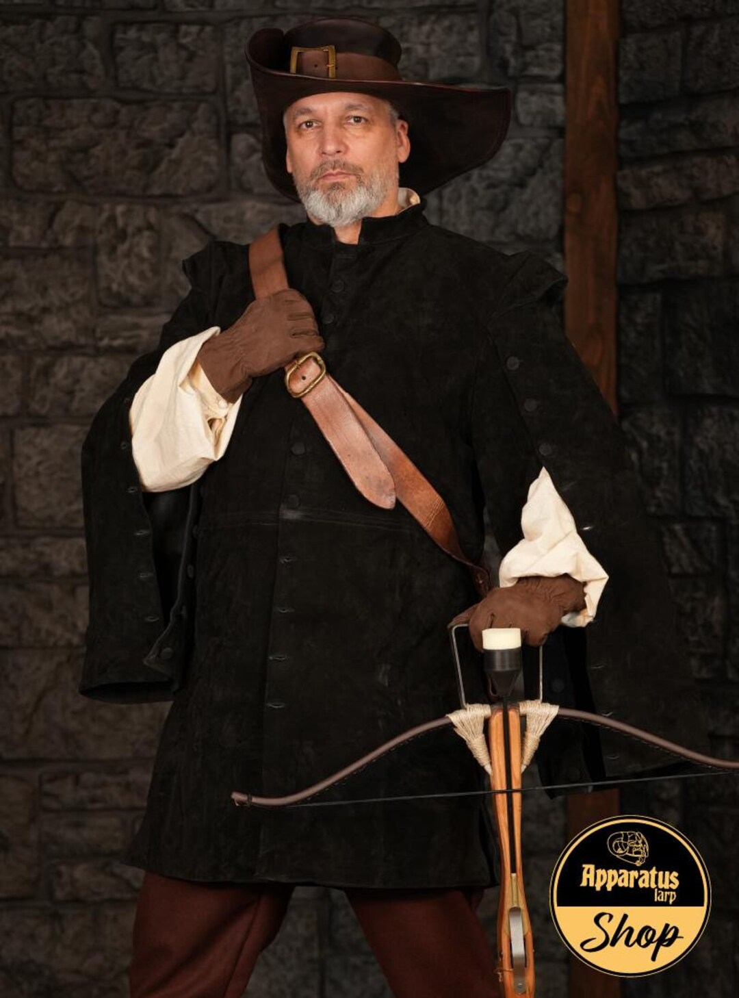 Musketeer Leather Coat Porthos Black - Etsy