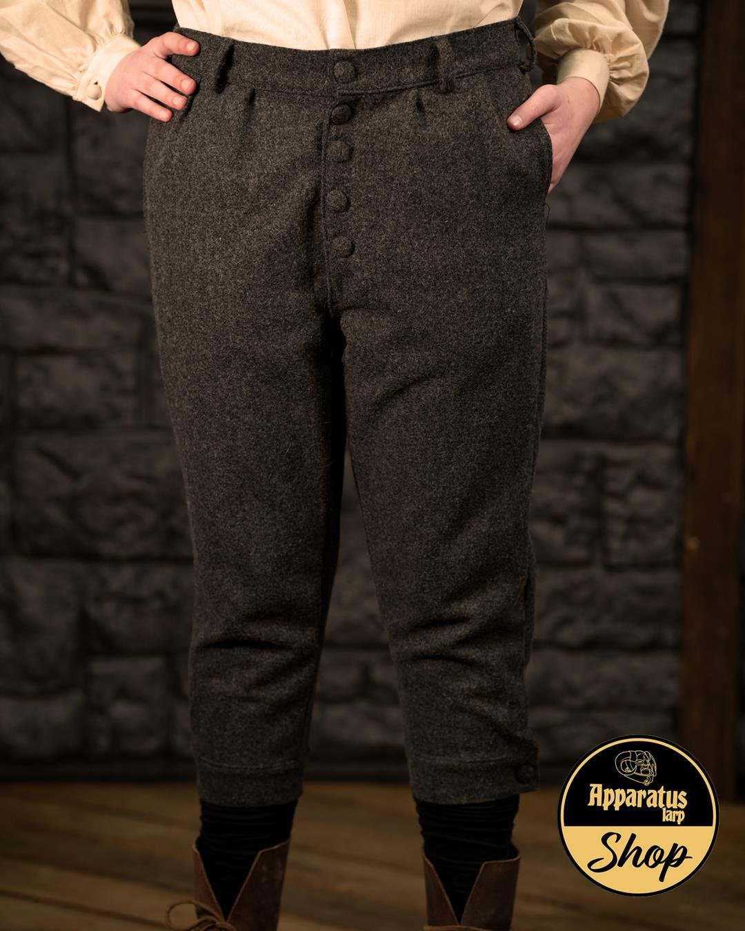 Musketeer Breeches Aramis Wool Gray - Etsy
