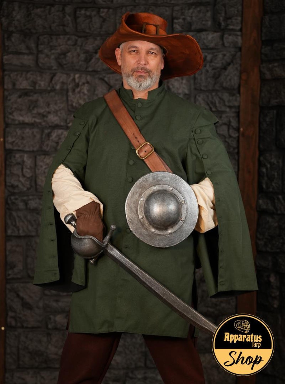 Musketeer Coat Porthos Green - Etsy