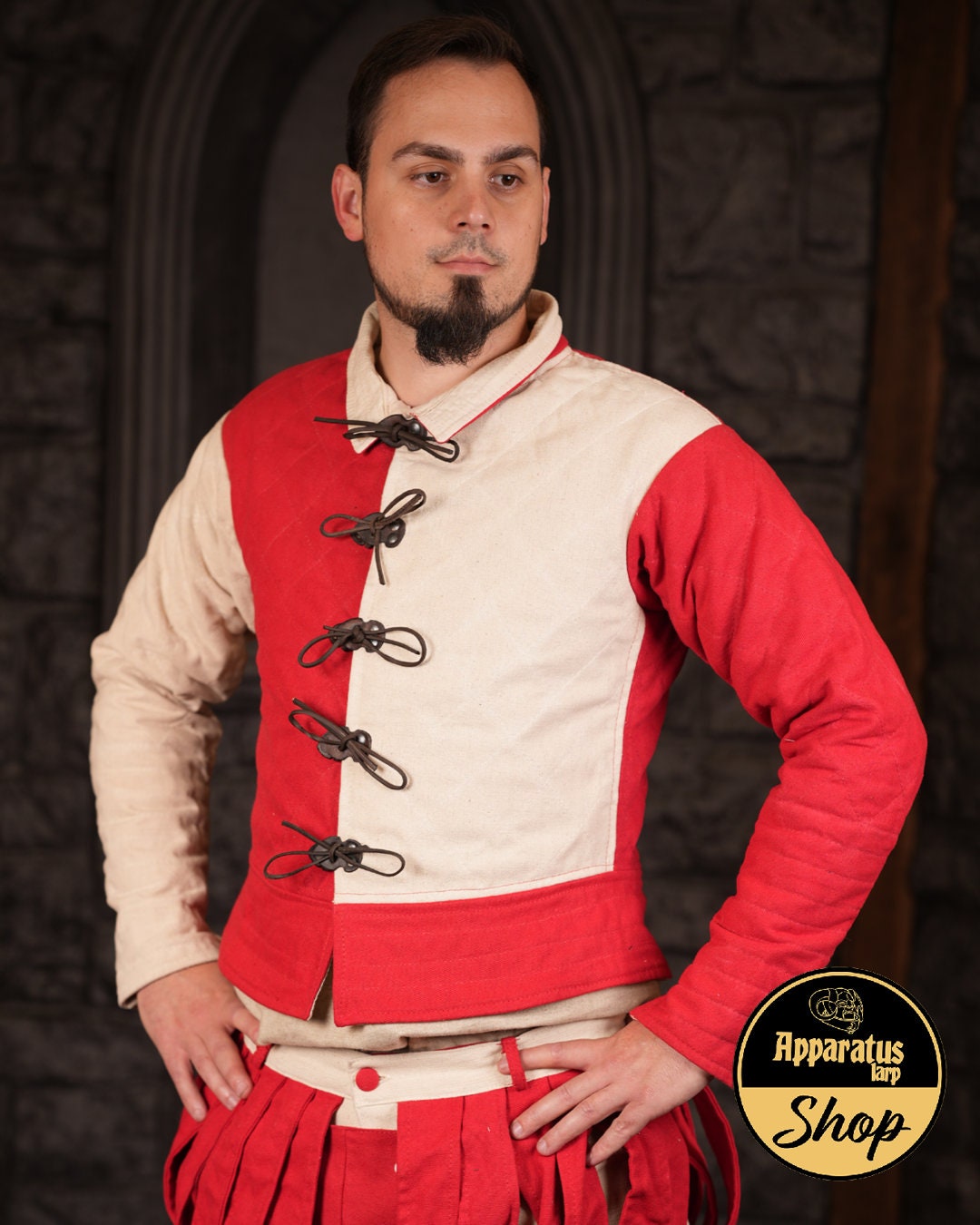 Landsknecht Doublet Imperialis Red/natural - Etsy