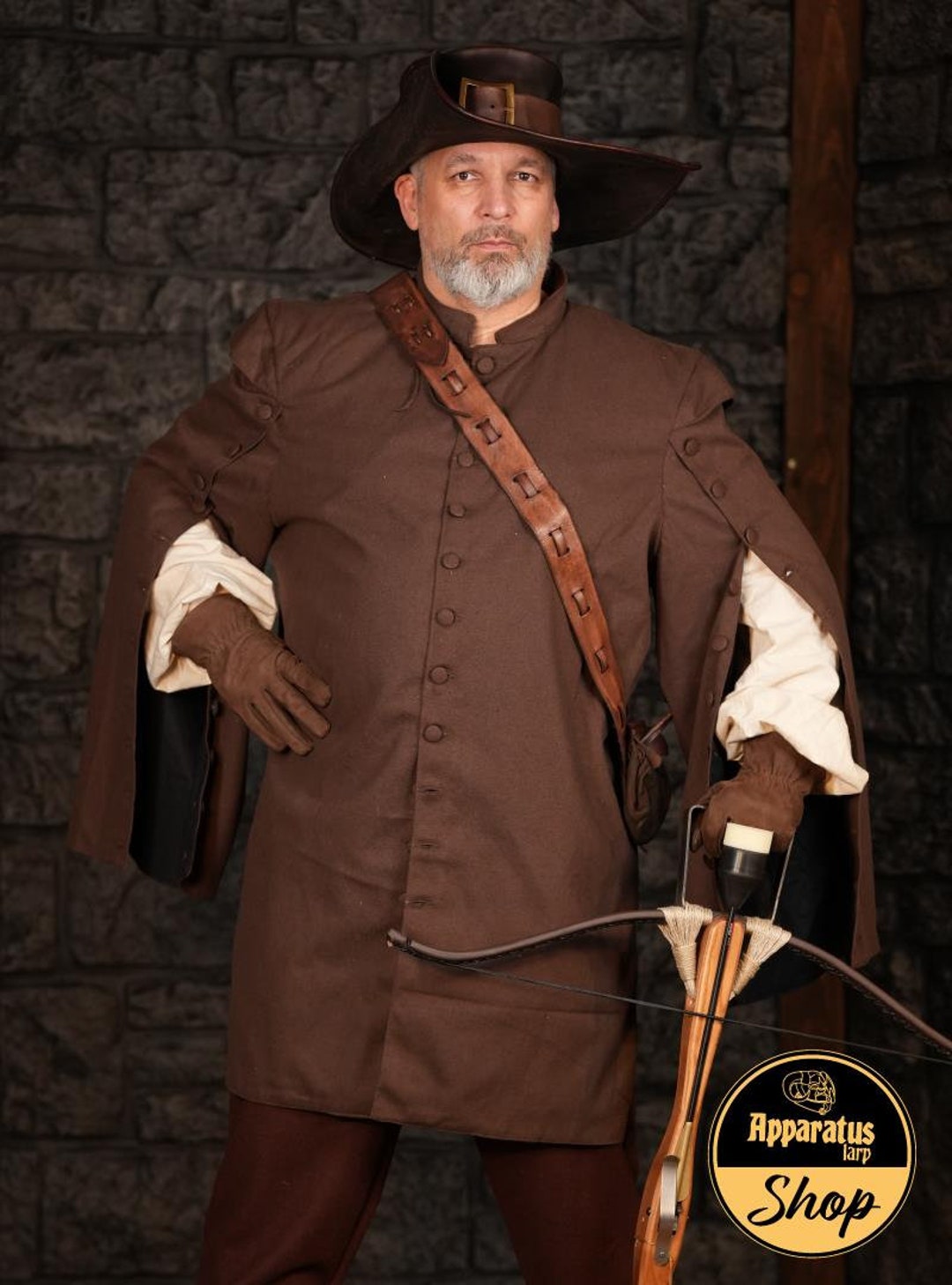 Musketeer Coat Porthos Brown - Etsy