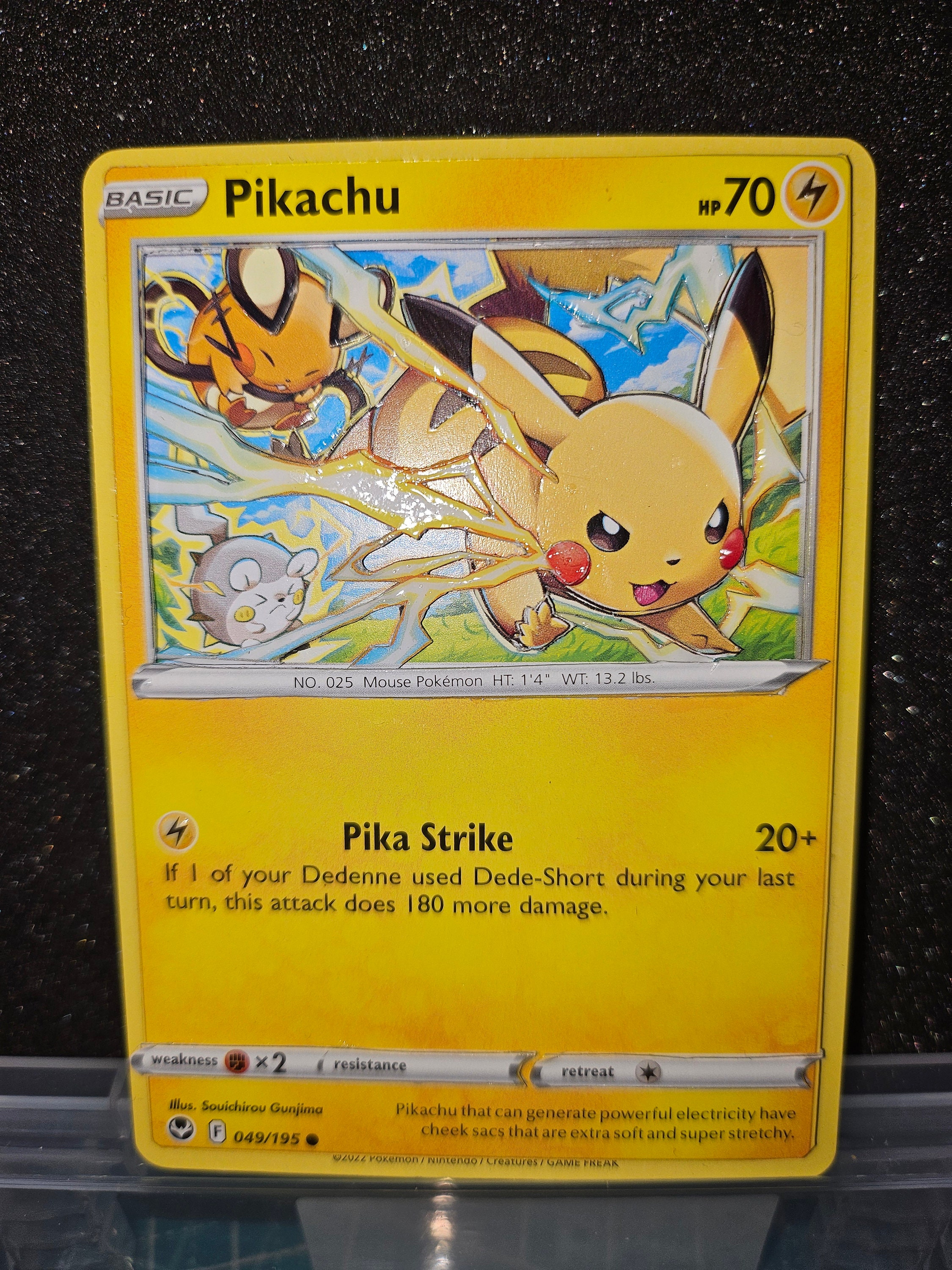 Pikachu 3D Pokemon Card - Etsy