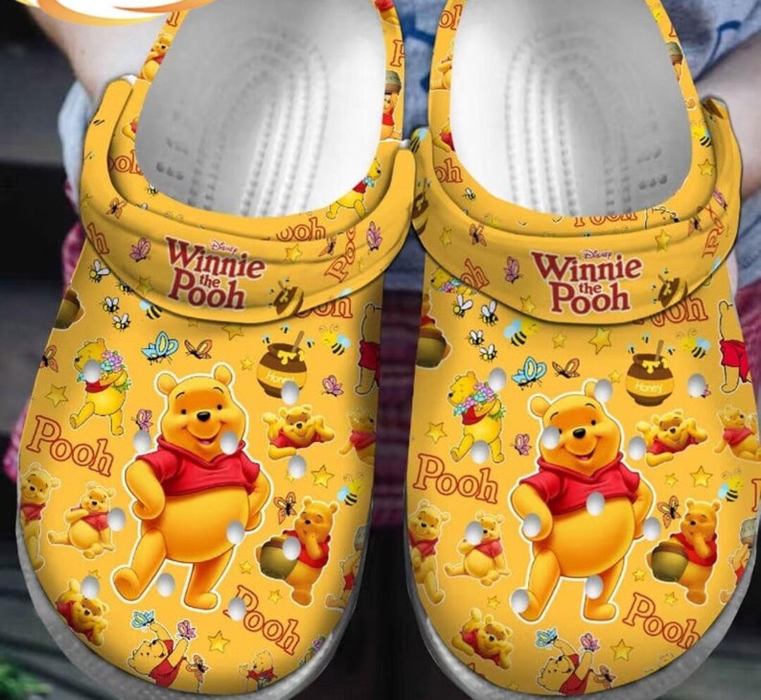Winnie the Pooh Clogs Slippers Custom Disney Bear Clogs - Etsy