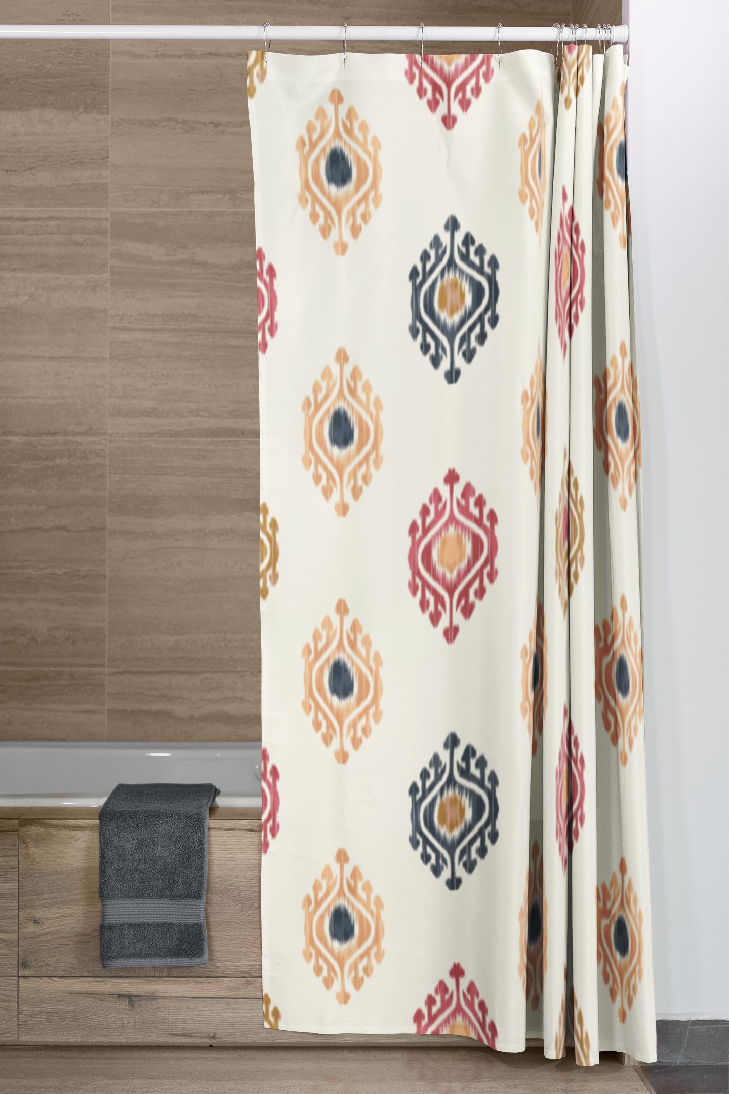 Colorful Watercolor Ikat Ethnic Motif Seamless Pattern, Ikat Ethnic ...