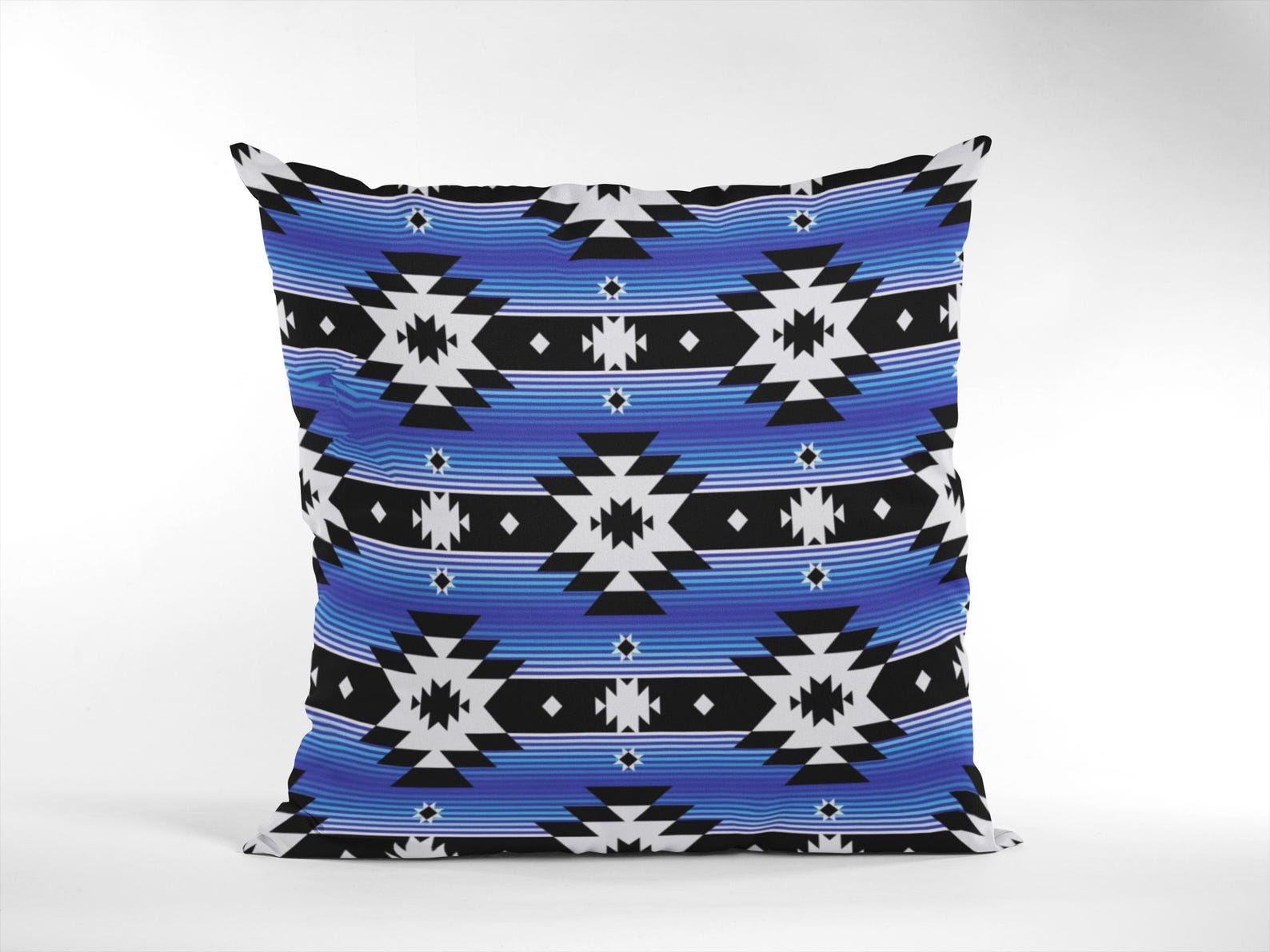 Blue Native American Southwestern Navajo Home Decor Seamless Pattern ...