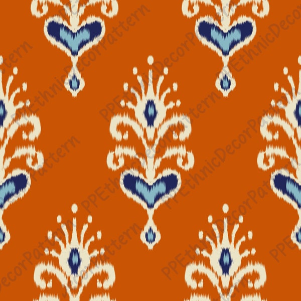 Ikat Digital Paper - Etsy