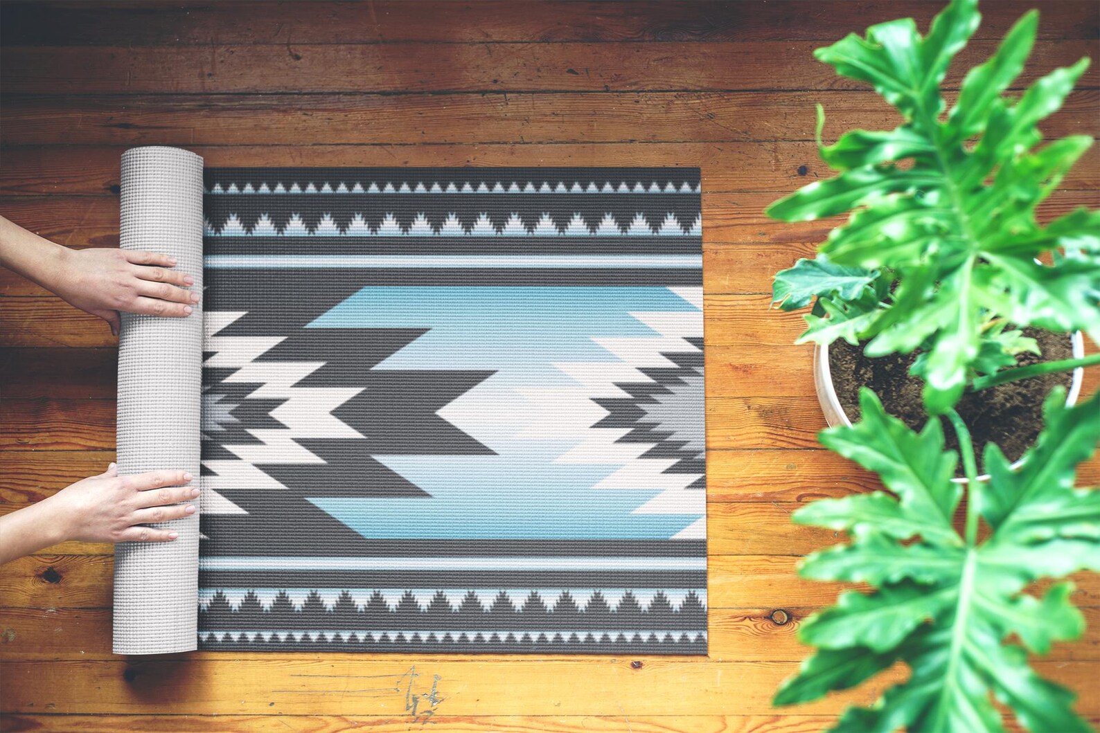 Native American Southwestern Navajo Runner Rug, Table Runner Ethnic ...