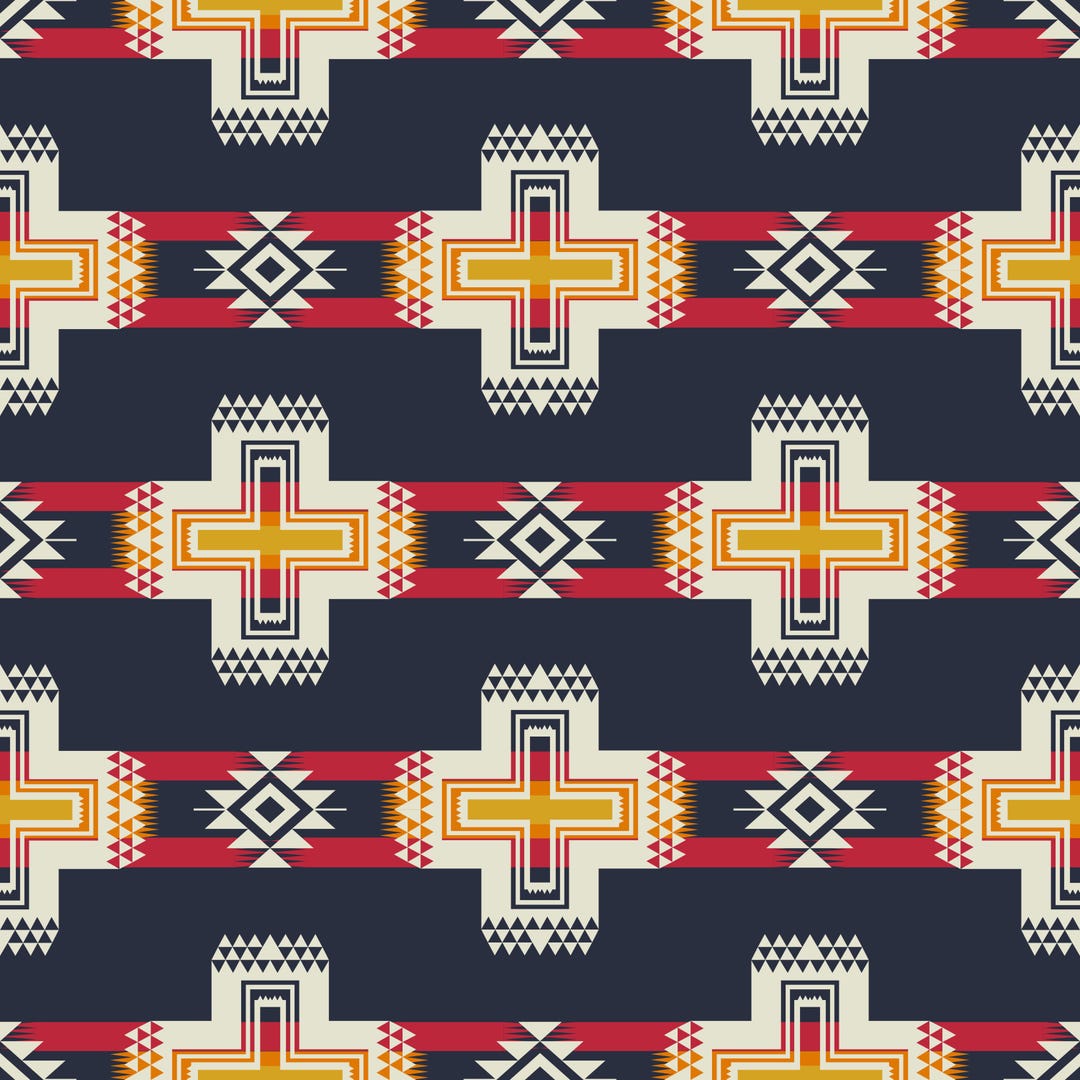 Colorful Native American Navajo Home Decor Seamless Pattern SVG, Navajo ...
