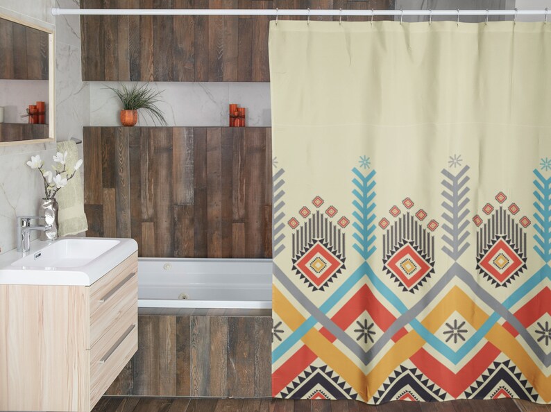 Colorful Aztec Geometric Shape Seamless Pattern SVG, Colorful Native ...