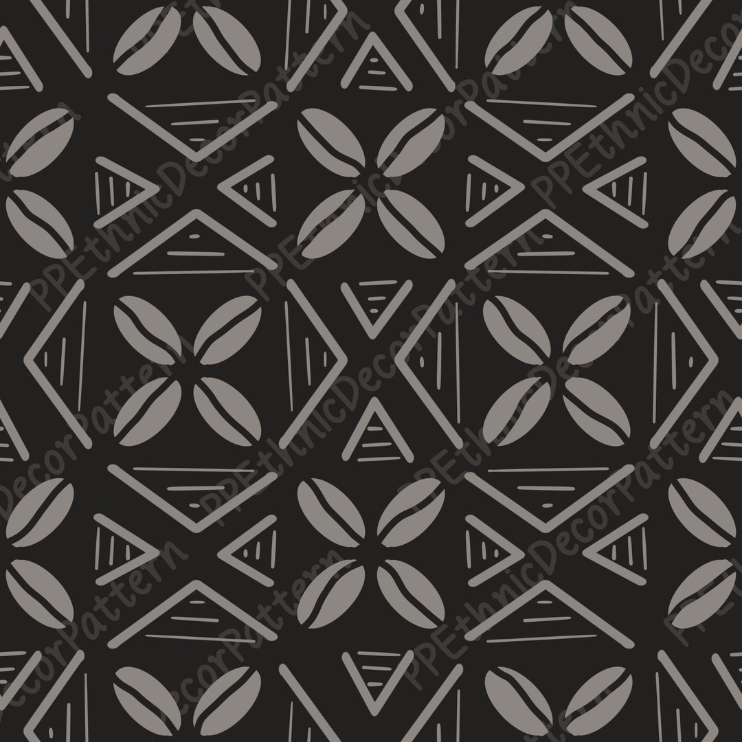 Authentic African Mudcloth Bogolan Seamless Pattern, African Motif Boho ...