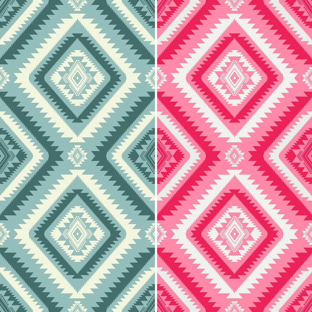 Bundle#1 Modern Color Aztec Southwestern Navajo Geometric Seamless ...