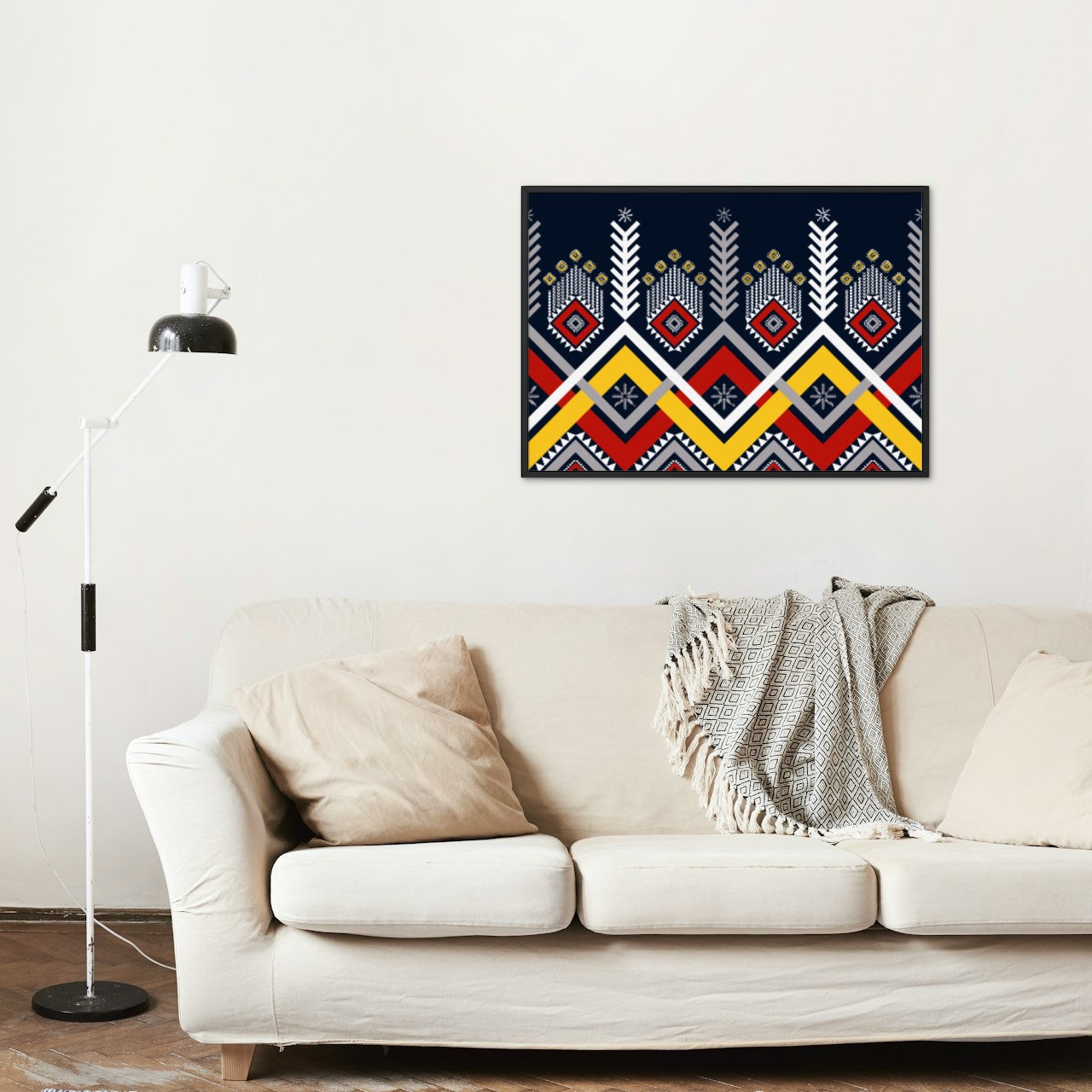 Colorful Aztec Tribal Geometric Shape Seamless Pattern Bohemian Ethnic ...
