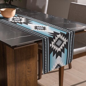Native American Southwestern Navajo Runner Rug, Table Runner Ethnic ...