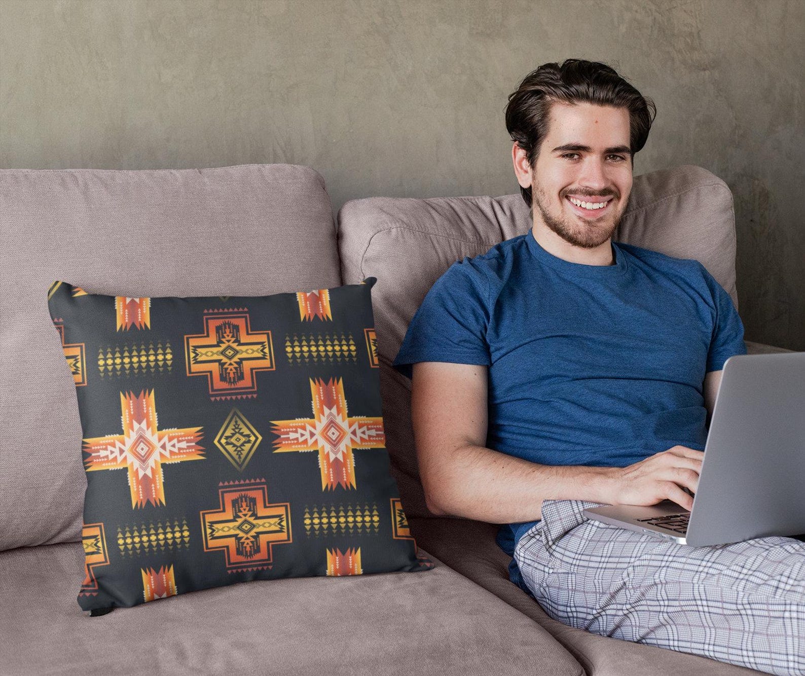 Colorful Native American Southwestern Home Decor Seamless Pattern SVG ...