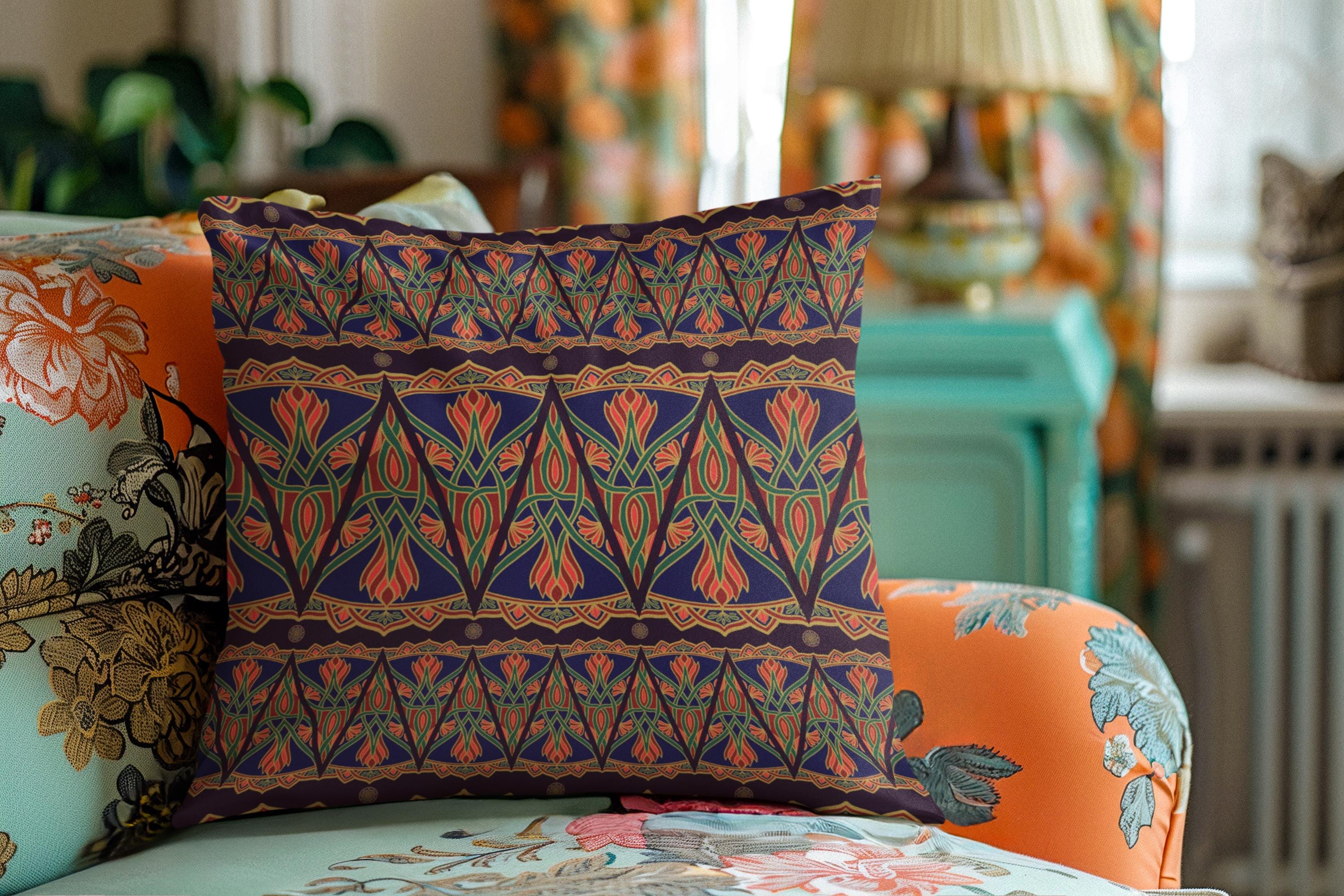 Traditional Indian Inspired Seamless Pattern, Indian Pattern Digital ...
