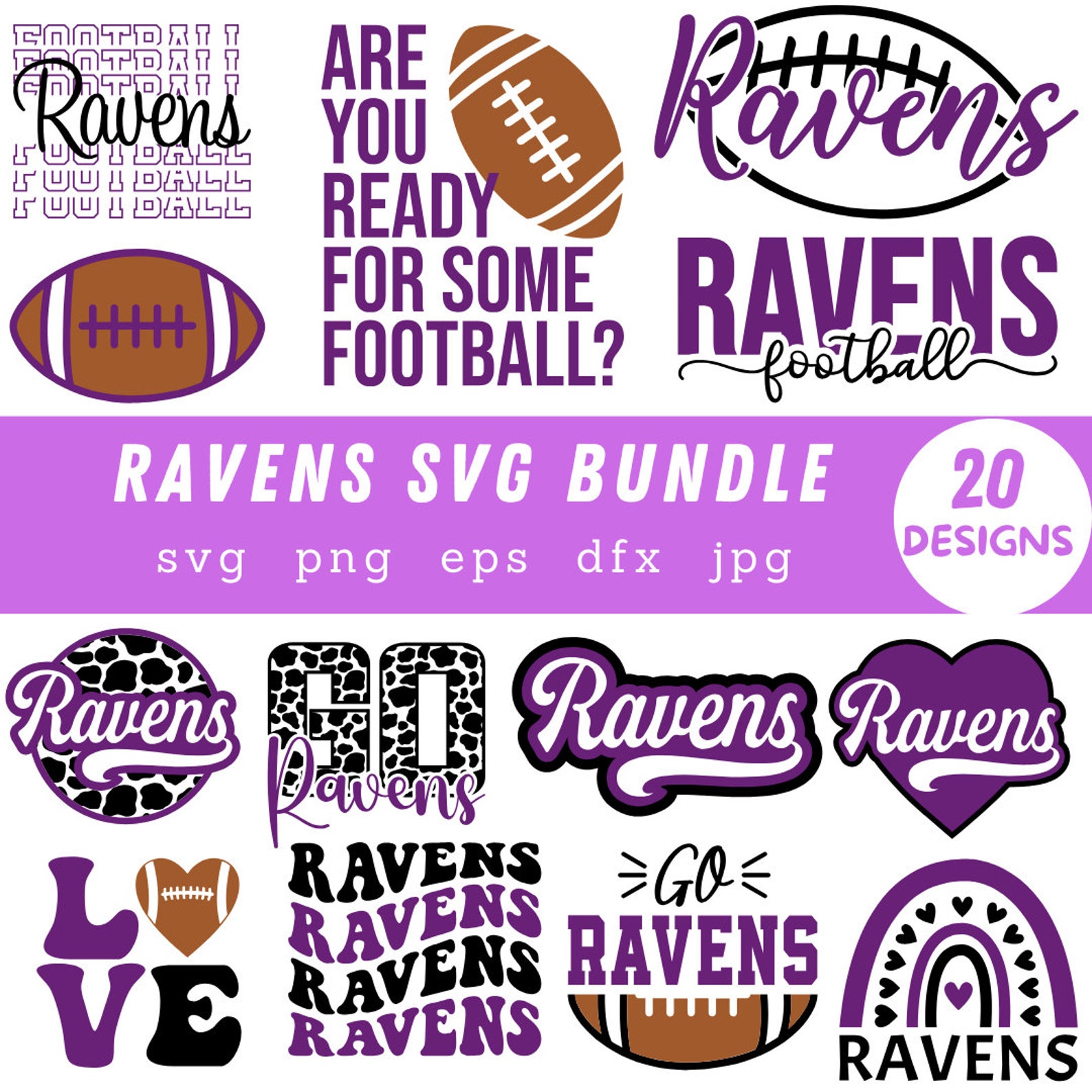 20 Ravens Svg Bundles, Ravens Png Bundle, Ravens Shirt Svg,ravens ...