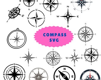 Compass Svg Bundle, Compass Svg, Nautical Compass,vintage Compass ...