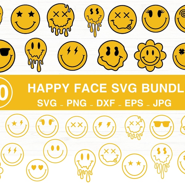 Smiley Face Card - Etsy