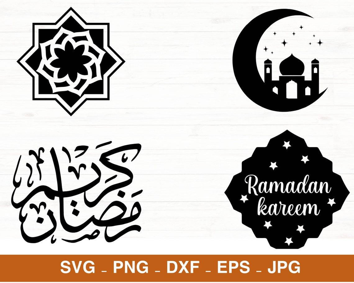 Islamic SVG, Islamic SVG Bundle, Ramadan Kareem, Symbol, Masjid, Mosque ...