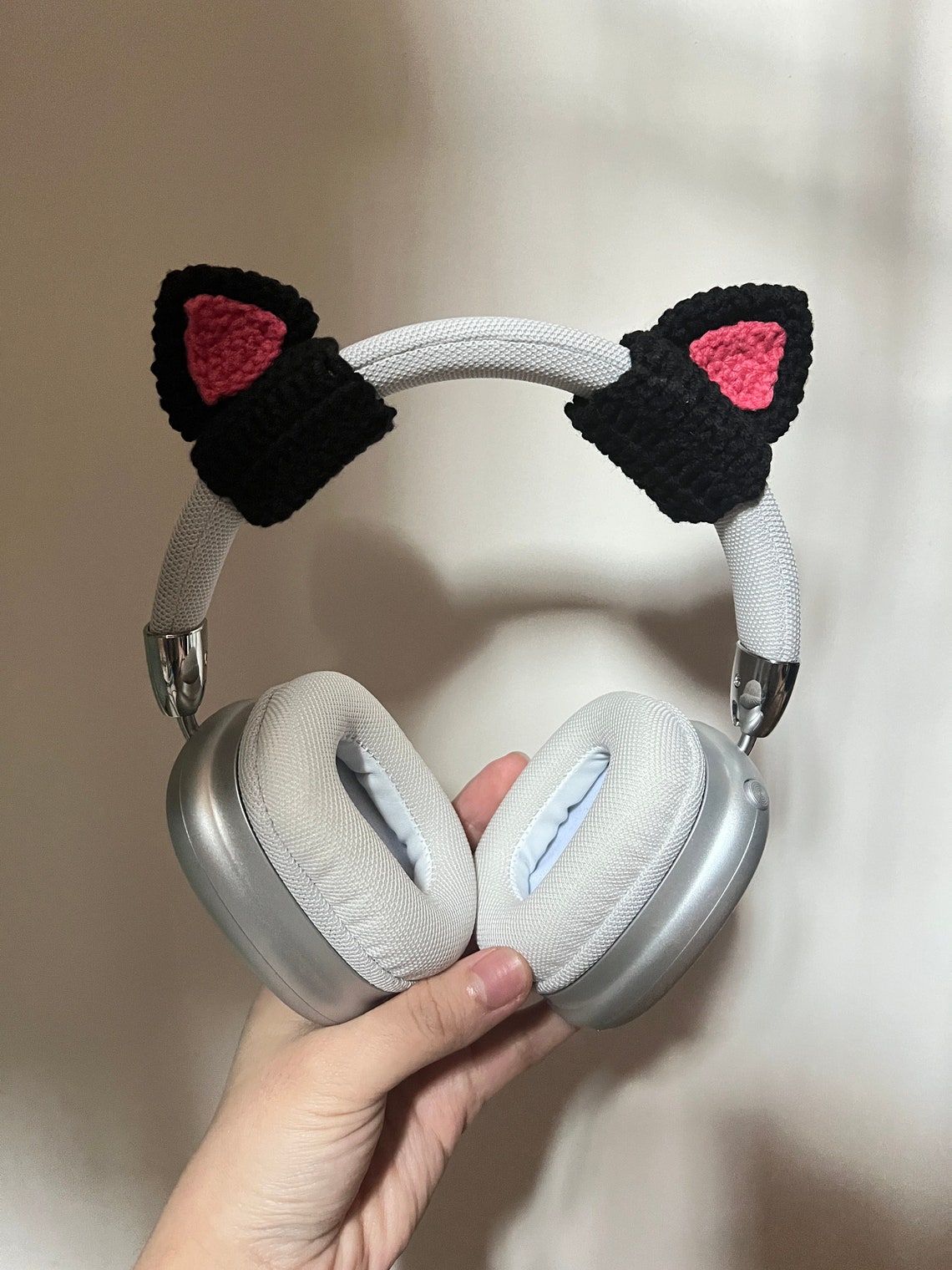 Crochet Cat Ears Headphone Accessory ,headset Attachment,christmas Gift ...