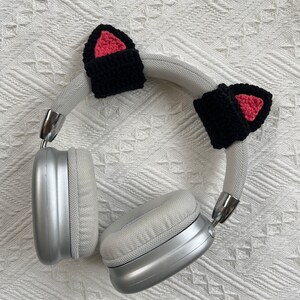 Crochet Cat Ears Headphone Accessory ,headset Attachment,christmas Gift ...