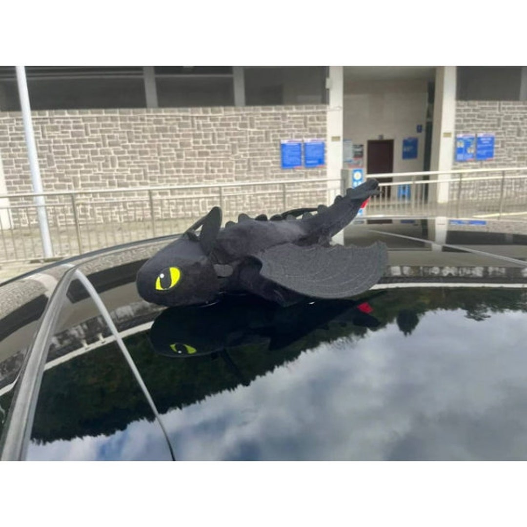 Toothless Dragon Car Accessory and Plush Toy With Waving Wings How to ...