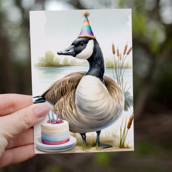 Canada Goose Birthday Card - Etsy