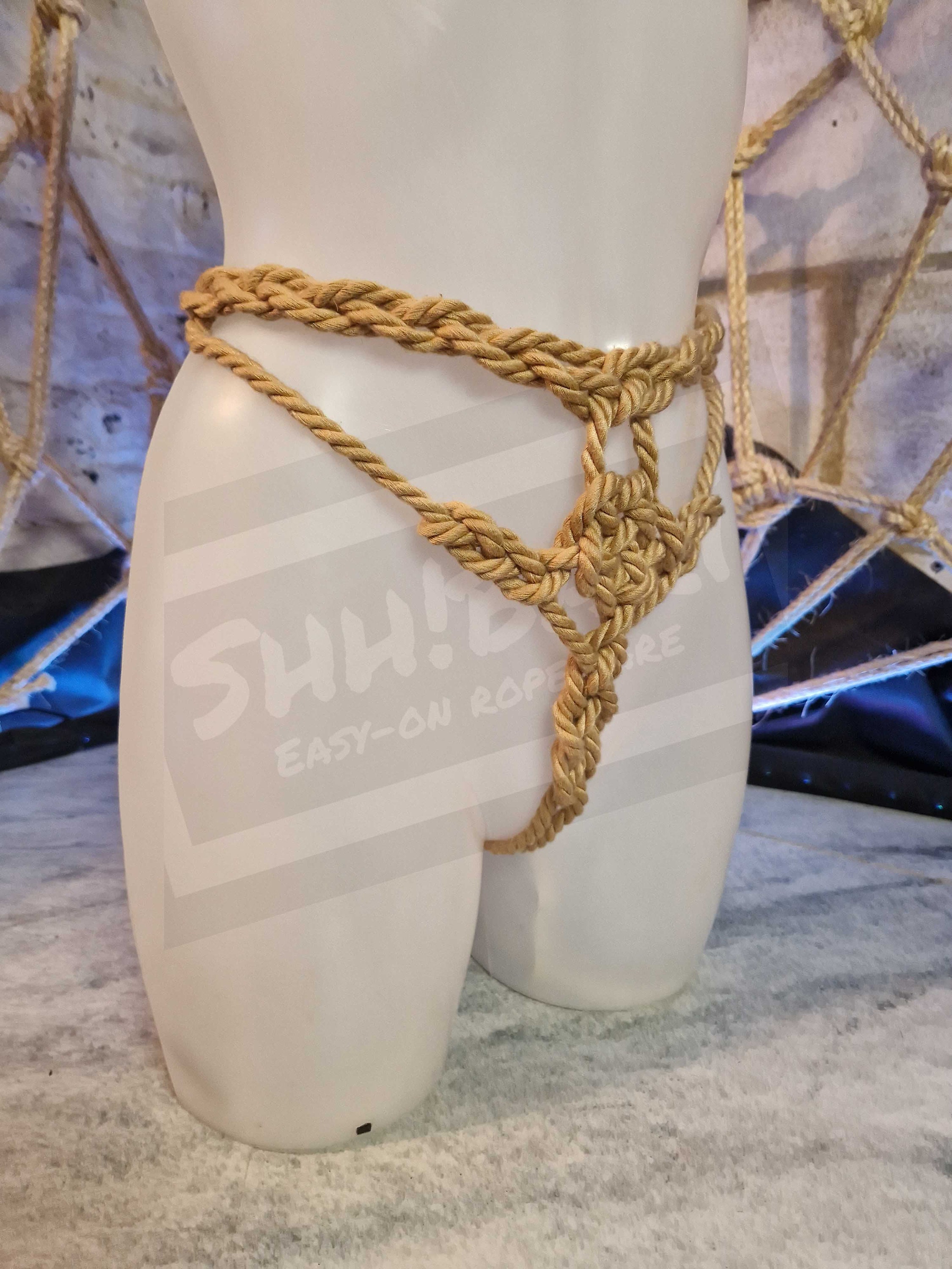 Pantie Weave Shibari Style Ropekini Bottom Rope Dress Thong - Etsy