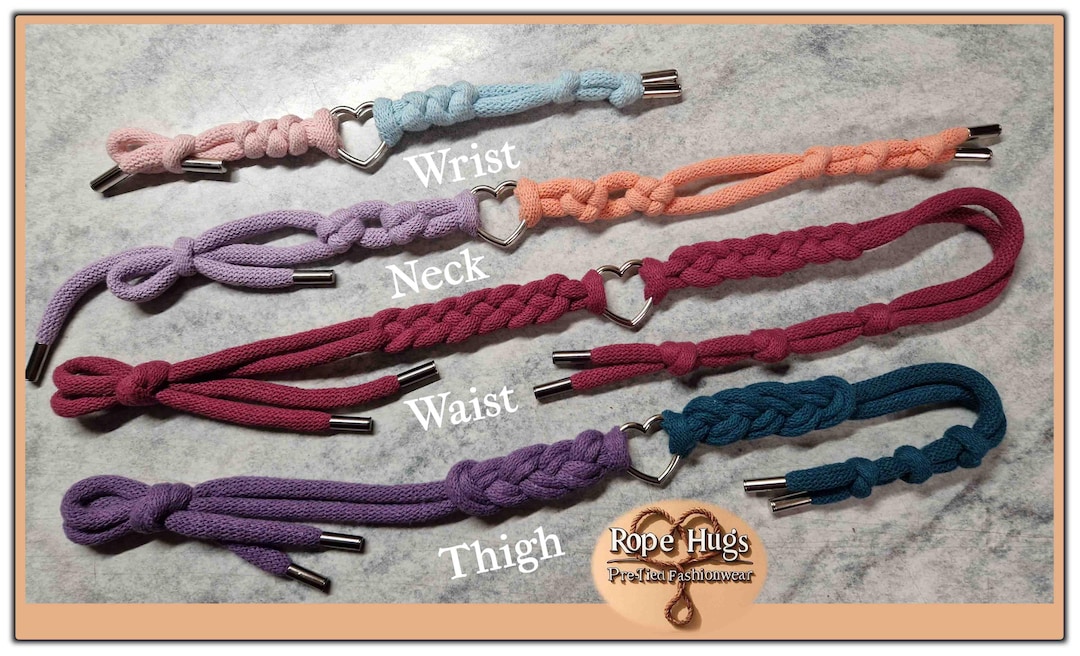 Obi Bands - Custom Shibari Inspired Rope Fashion Accessory Set - Etsy