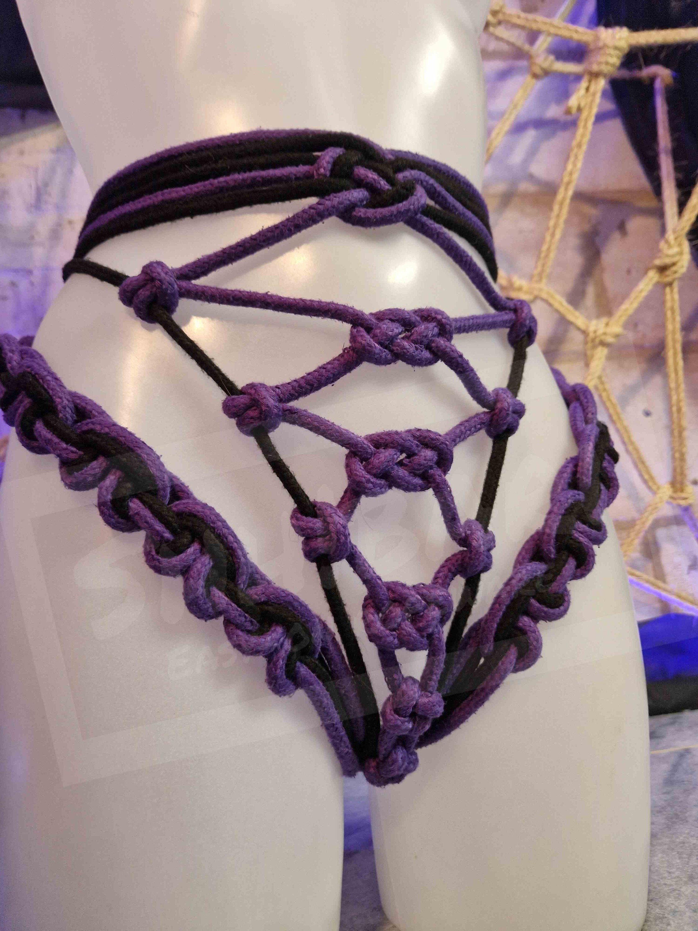 Shibarbi Girl Hip Harness Shibari Style Ropekini Hishi Karada Bikini Rope Dress - Etsy