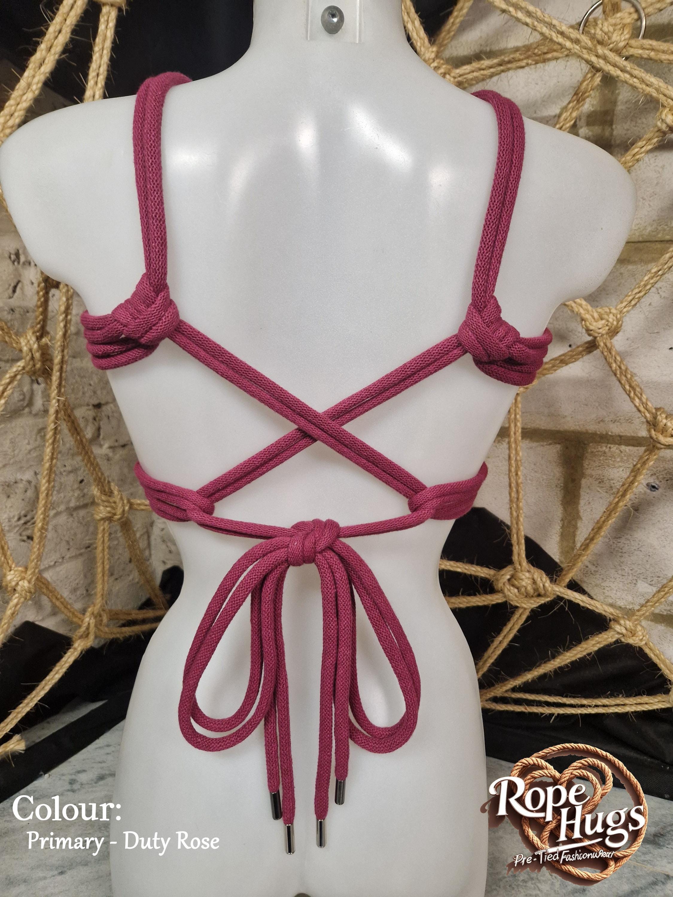 Teardrop Weaver Pre-tied Shibari Rope Bondage Style Chest Harness ...
