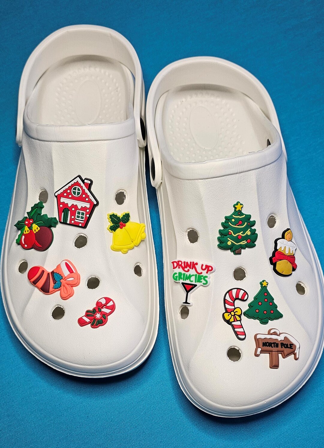 Croc Charms Christmas Shoe Badges Accessories Gingerbread House ...