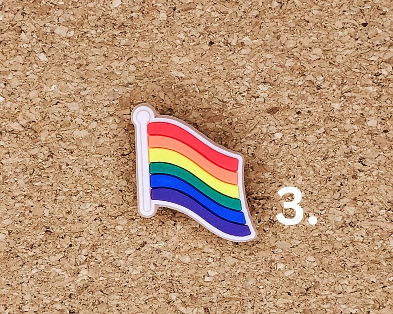 Croc Charm LGBT Signs Shoe Decorations Peace Rainbow - Etsy